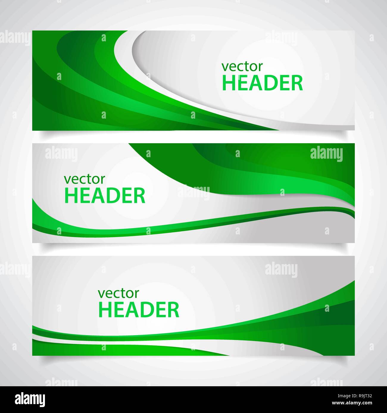 Vector set of bright wave banners hi-res stock photography and images ...