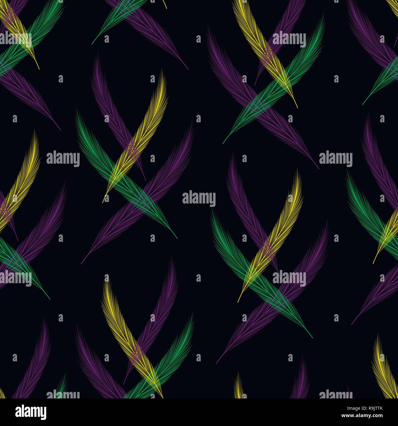 Mardi gras. Fat Tuesday. Template for invitation ticket banner. Colored ...