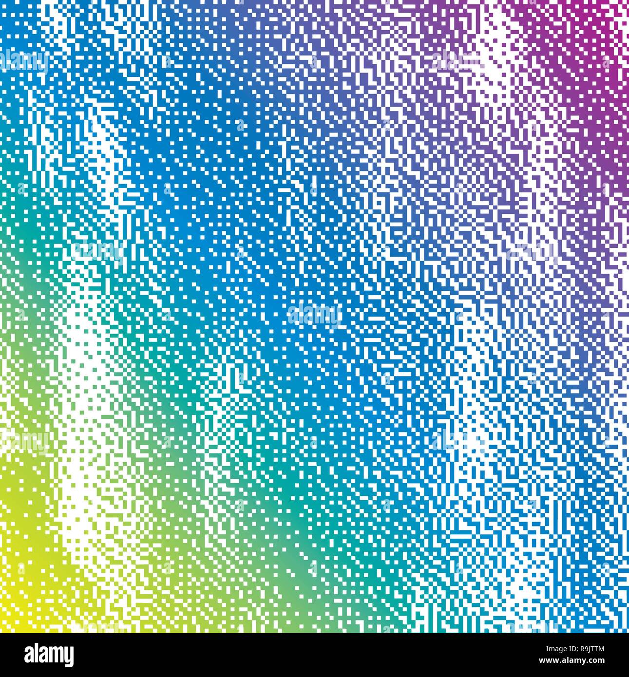 Holi. Hindu Spring Festival. Rainbow gradient background. Pixel grunge ...