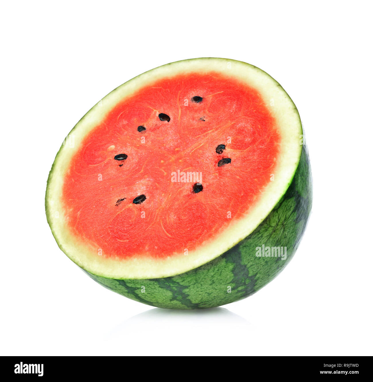 Sliced of watermelon isolated on white background Stock Photo - Alamy