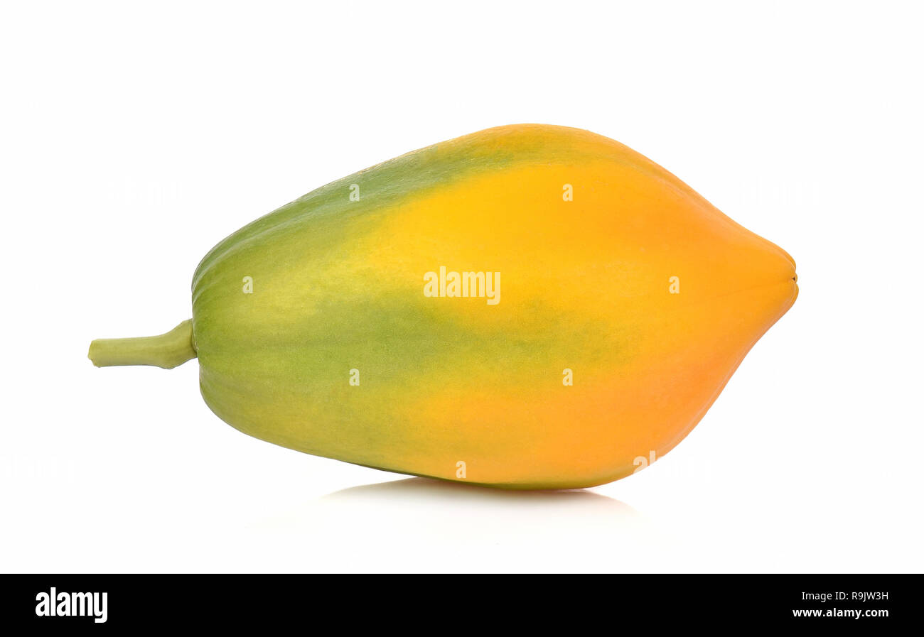 papaya isolated on a white background Stock Photo - Alamy