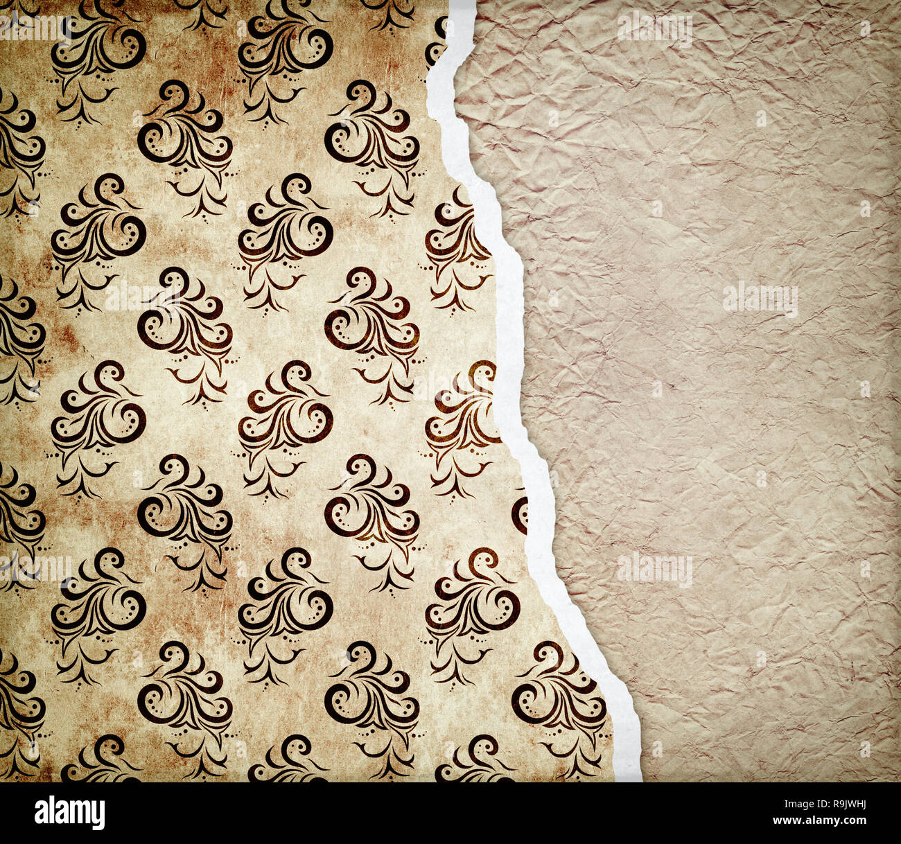 Grunge frame with paper texture Stock Photo - Alamy