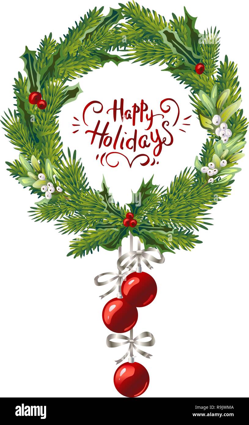 Christmas winter holiday symbol in a watercolor style isolated ...