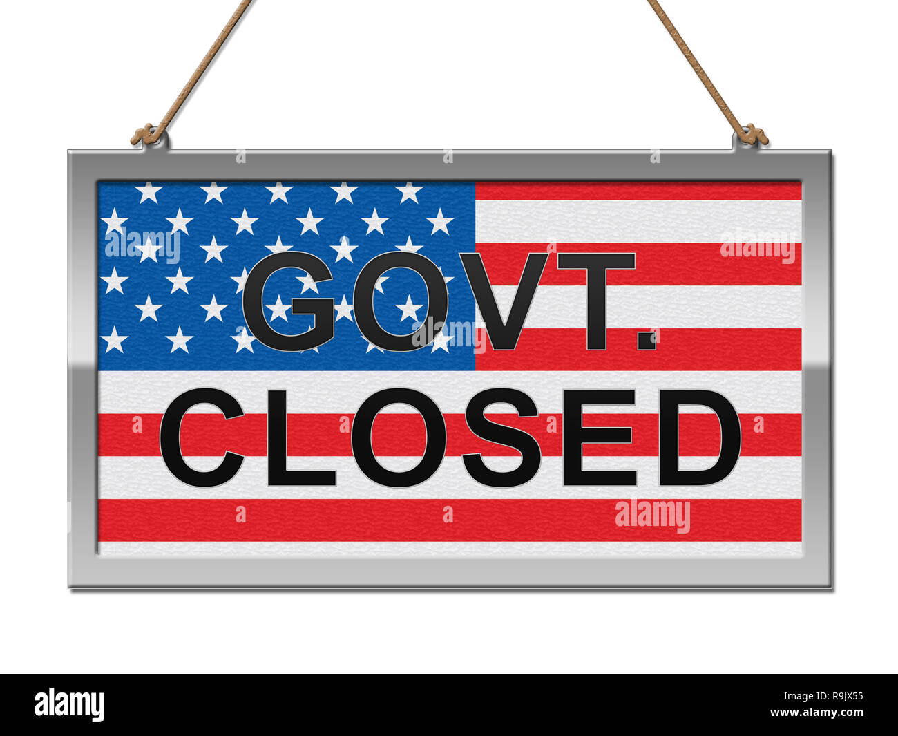 Government shutdown sign Cut Out Stock Images & Pictures - Alamy