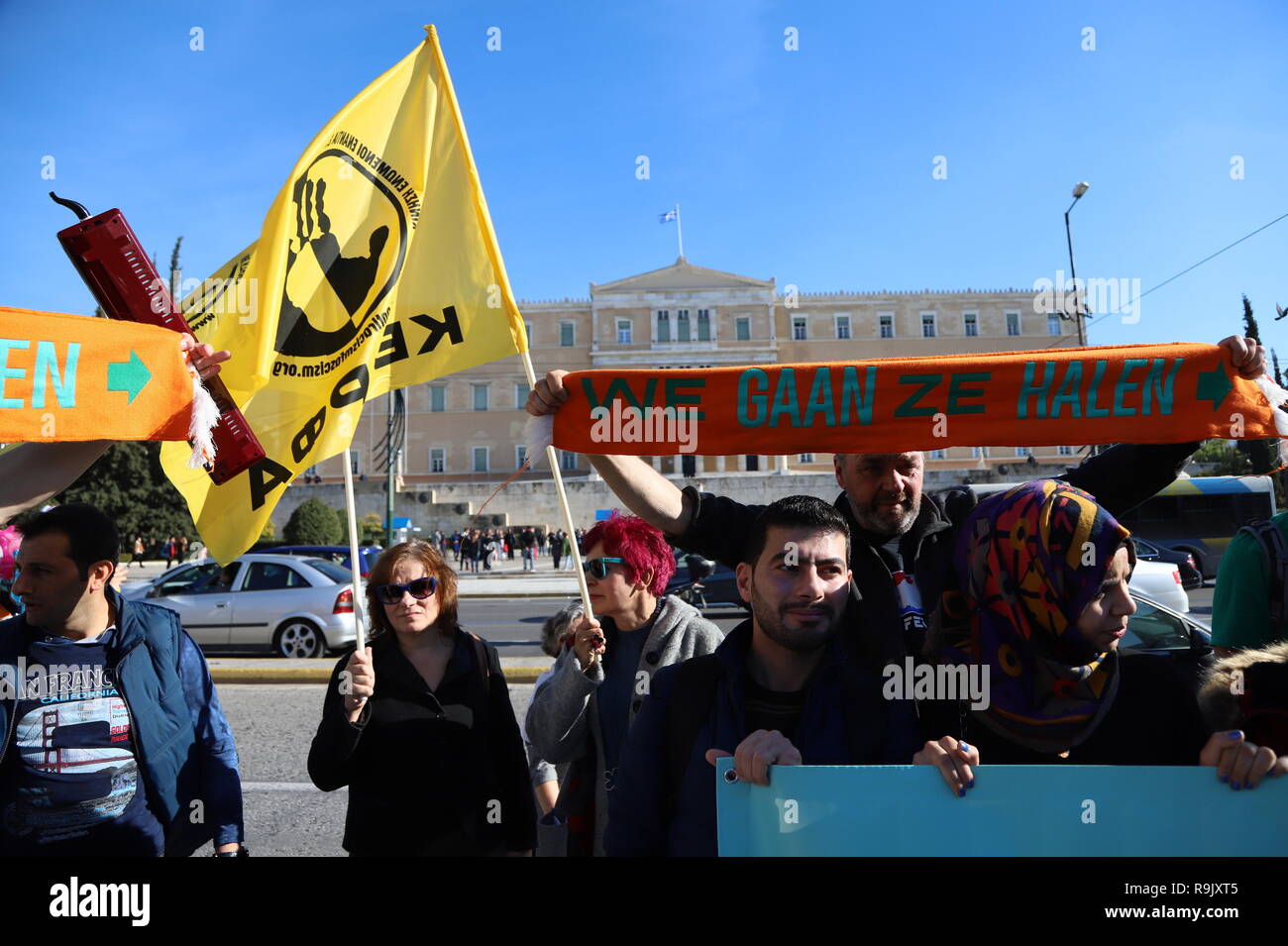 Athens, Greece. 24th Dec, 2018. A convoy from Netherlands of an ...