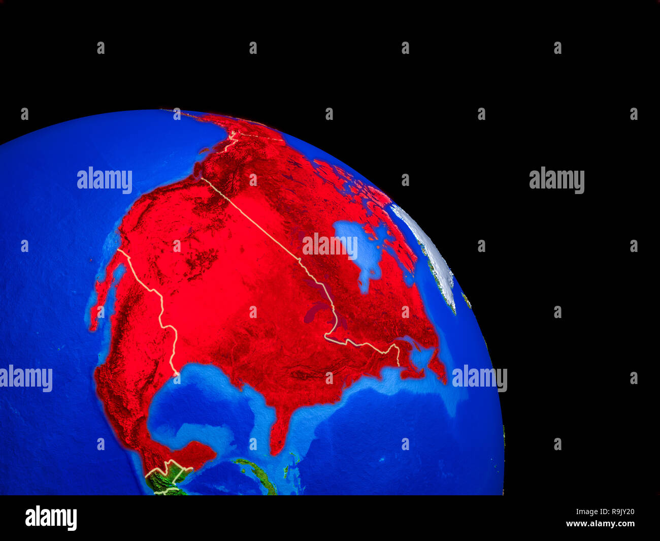 Nafta map hi-res stock photography and images - Alamy