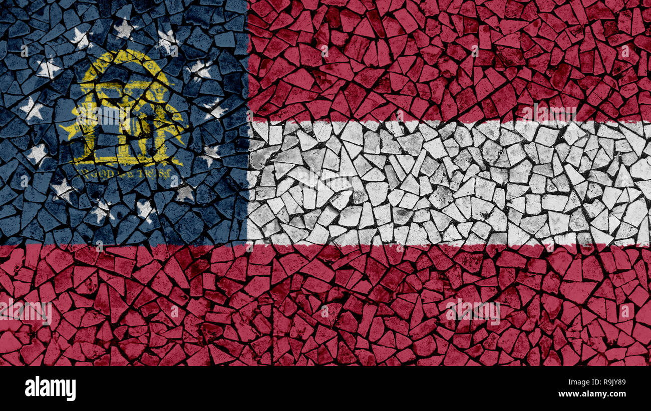 Georgia state flag hi-res stock photography and images - Alamy