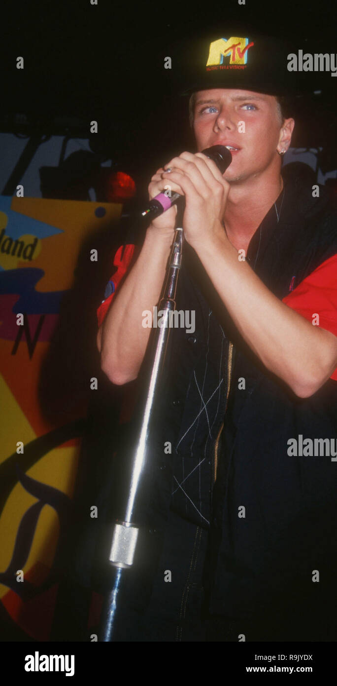 ANAHEIM, CA - JUNE 12: Singer Jeremy Jordan performs in concert on June ...