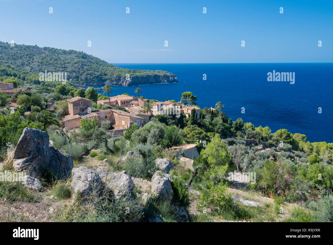 Mallorca Landschaft Kuestenstrasse Norden, Majorca Landscape northern ...