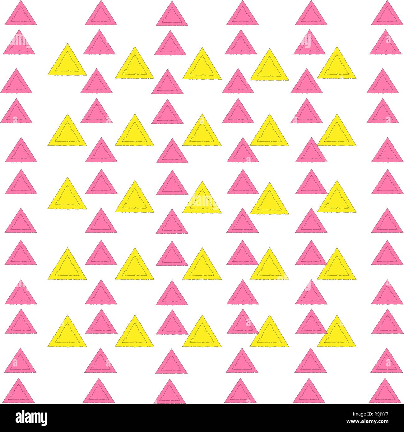 pink yellow triangles geometric background bright pattern Stock Vector ...