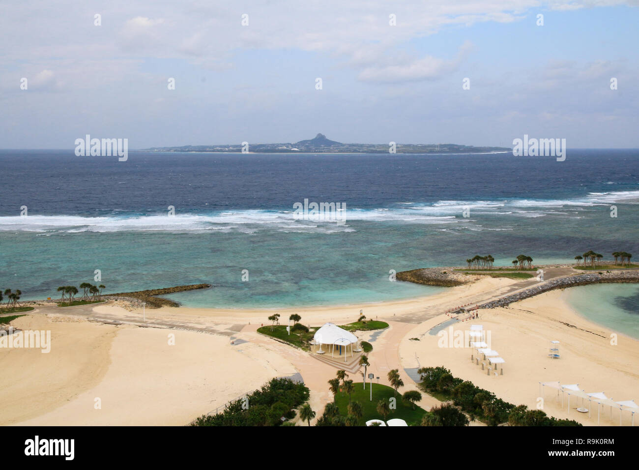 landscape of emerald beach in Motobu, Okinawa, Japan Stock Photo - Alamy