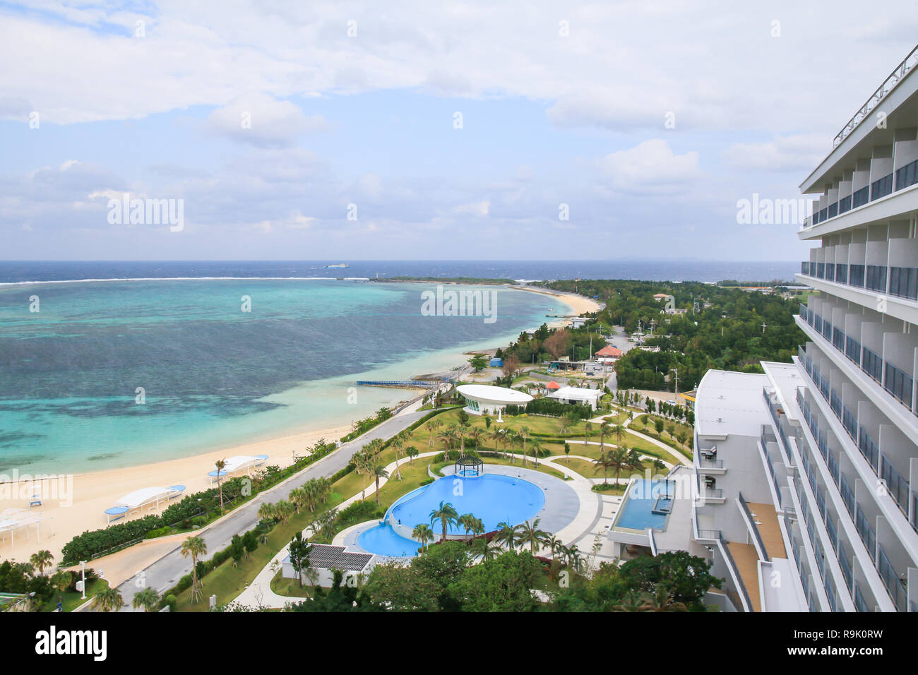 landscape of emerald beach in Motobu, Okinawa, Japan Stock Photo - Alamy