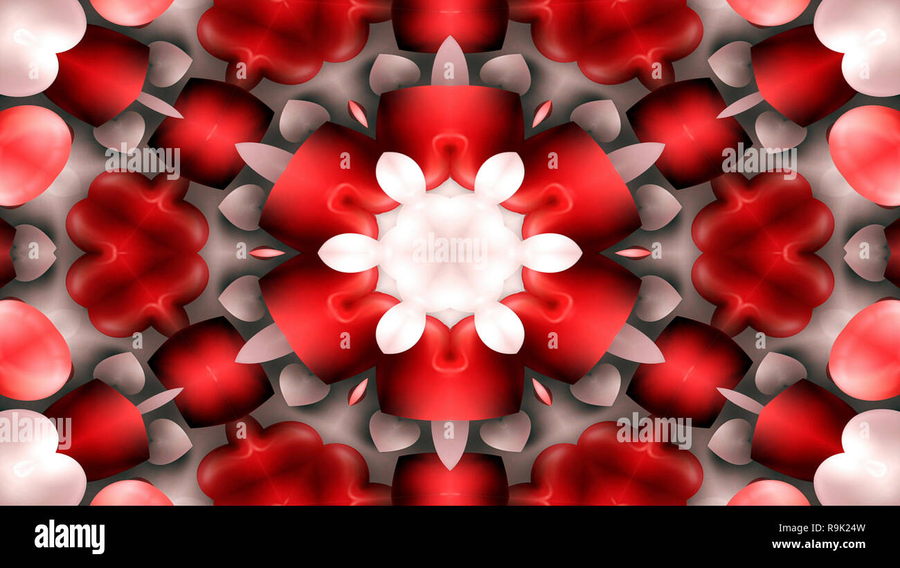 Abstract Colorful Love Heart and Passion Colors Concept Symmetric ...