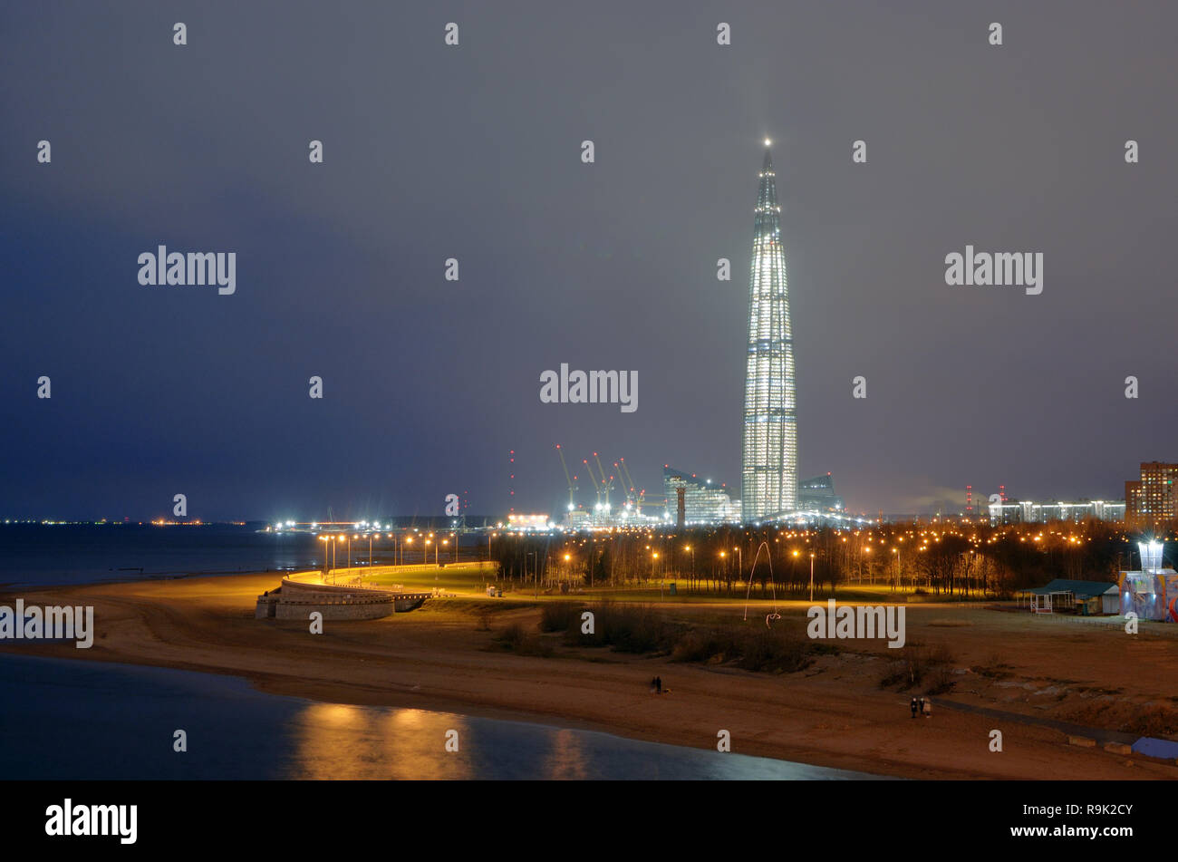 Gazprom tower hi-res stock photography and images - Alamy
