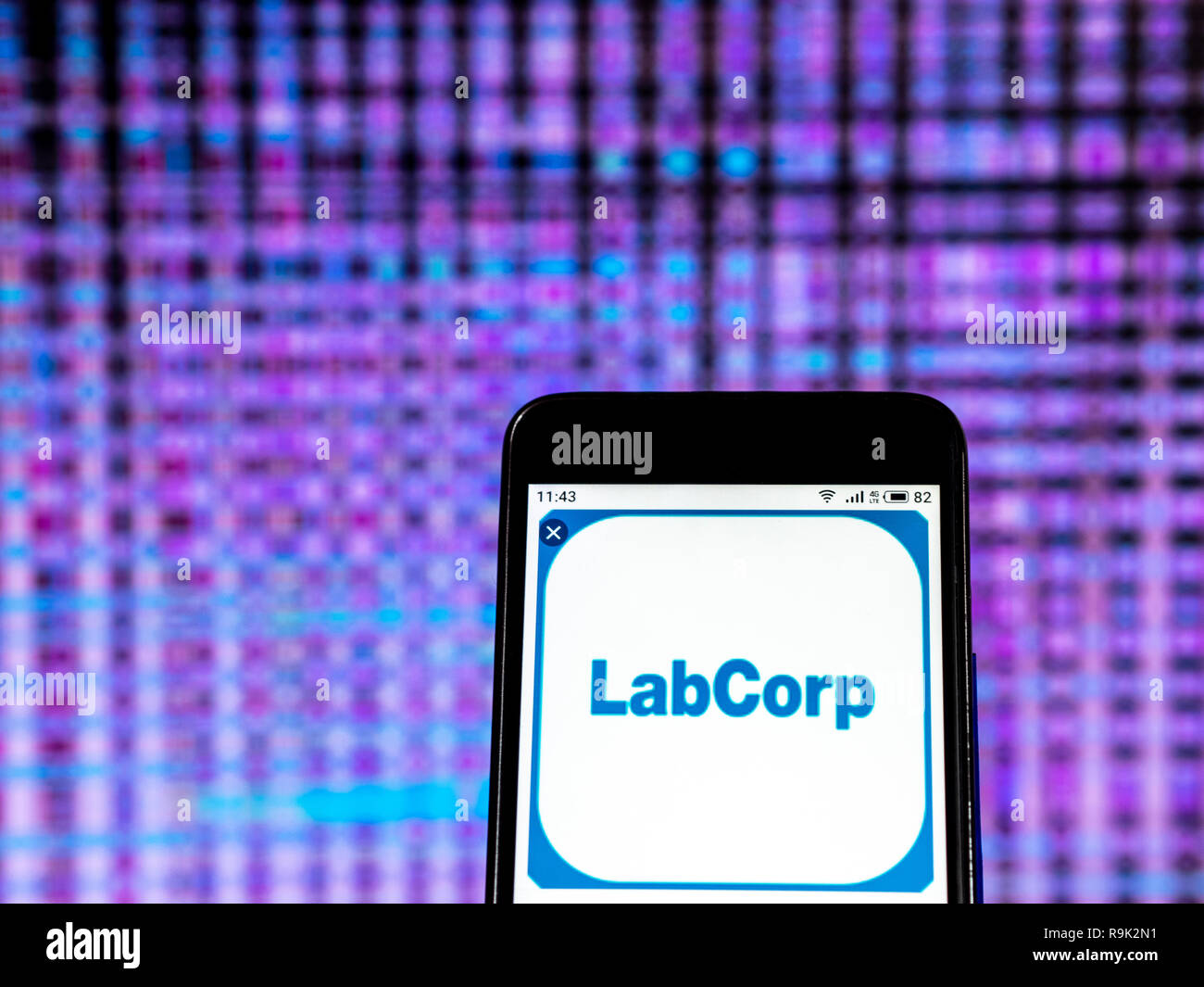 KIEV, UKRAINE - Dec 25,, 2018: LabCorp Testing laboratories company ...