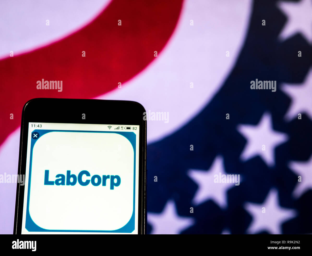 KIEV, UKRAINE - Dec 25,, 2018: LabCorp Testing laboratories company ...