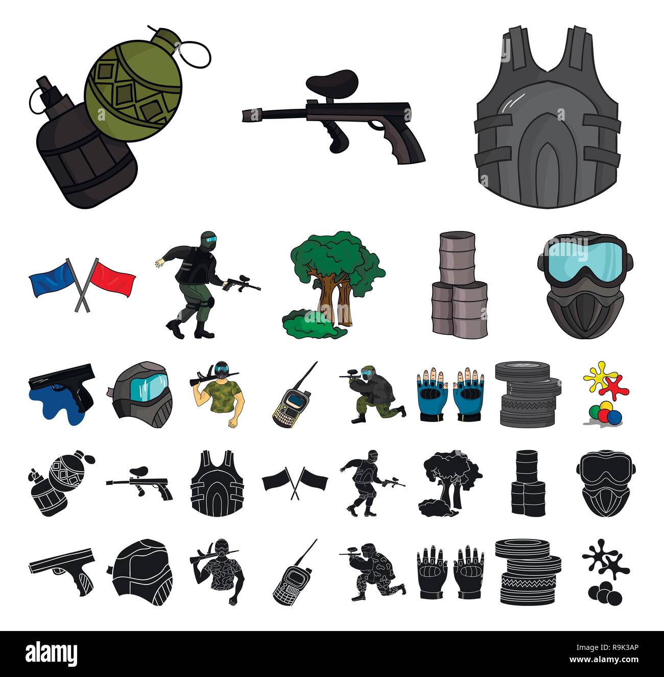 Paintball Cartoon Characters