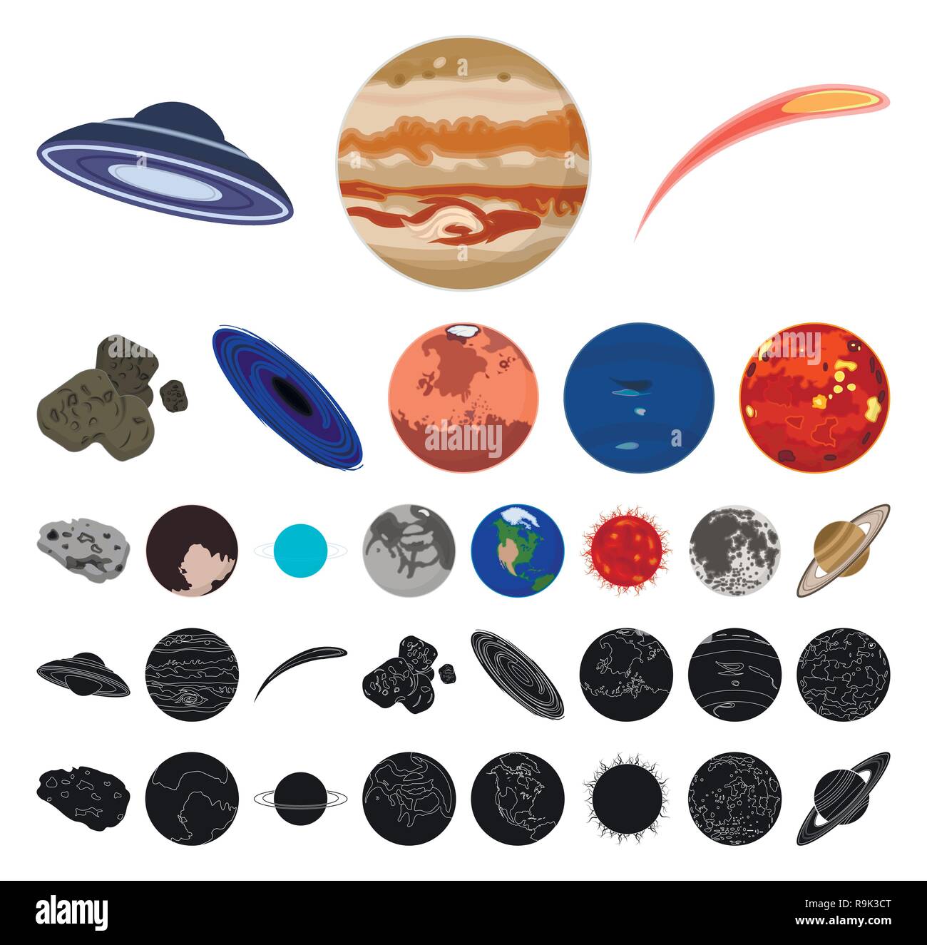 Comet Mars Planet Icon