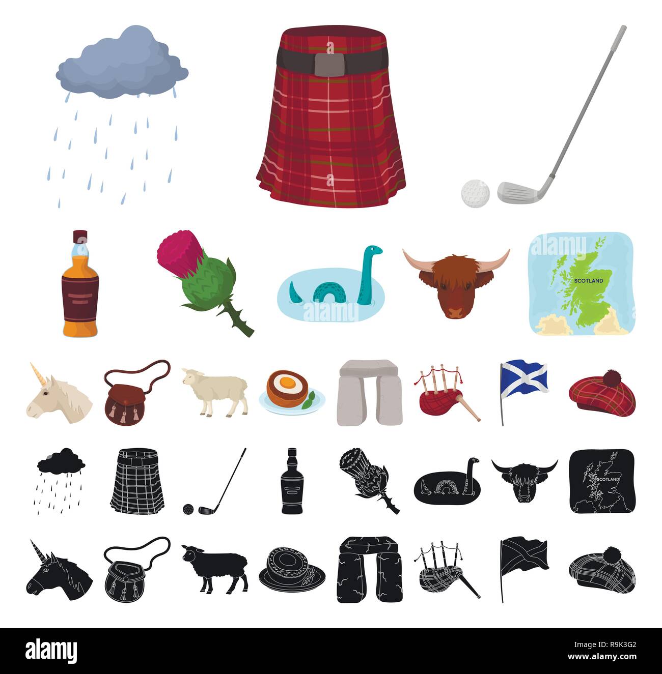 Loch ness monster icon vector vectors hi-res stock photography and ...