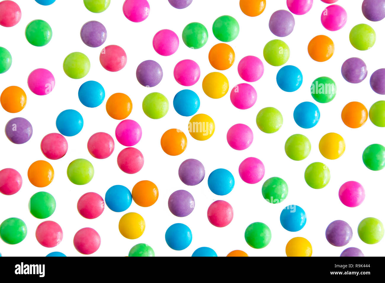 colorful chocolate coated candy isolated on white background Stock ...