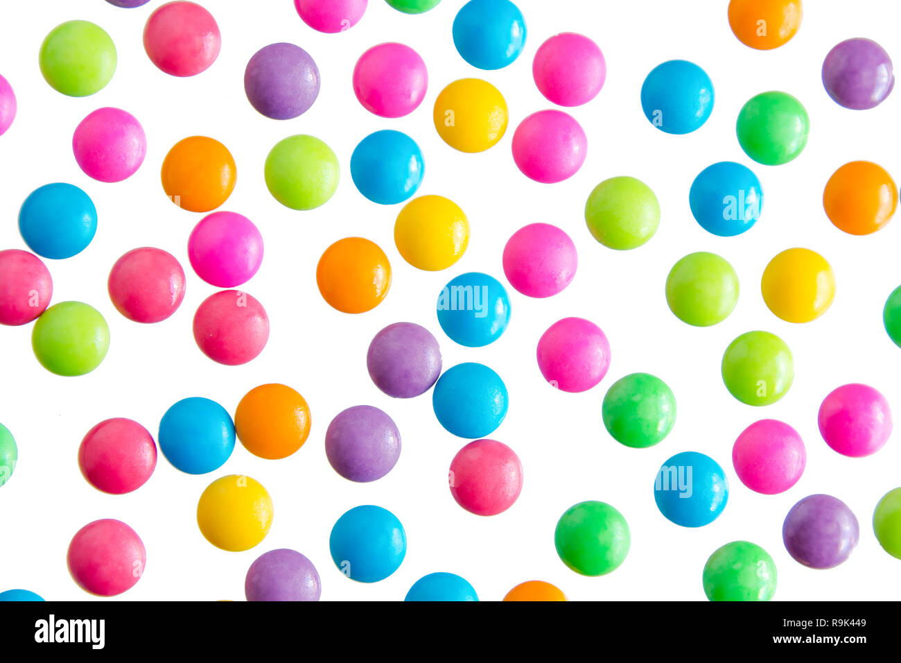 colorful chocolate coated candy isolated on white background Stock ...