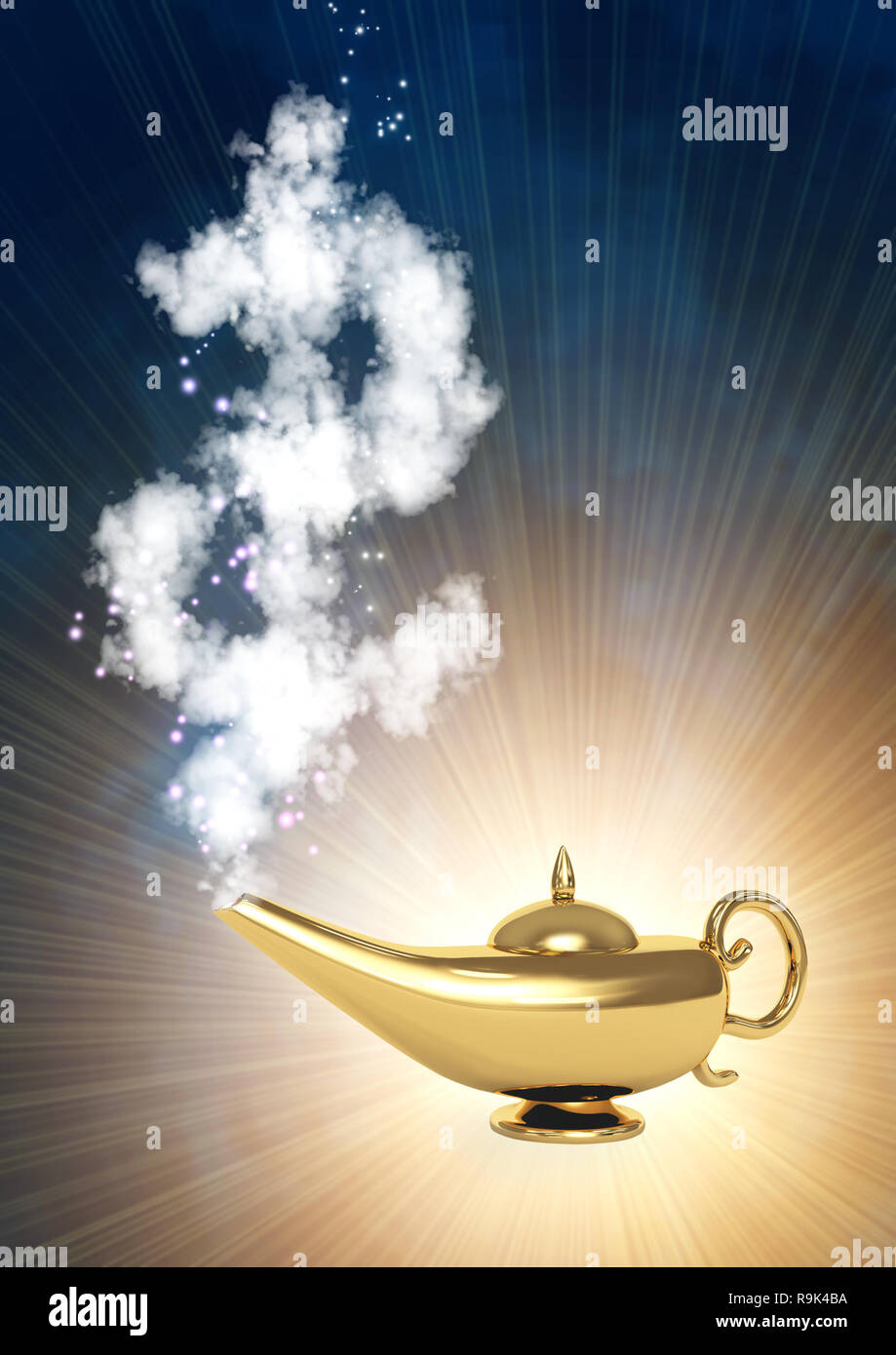 Money magic lamp hi-res stock photography and images - Alamy