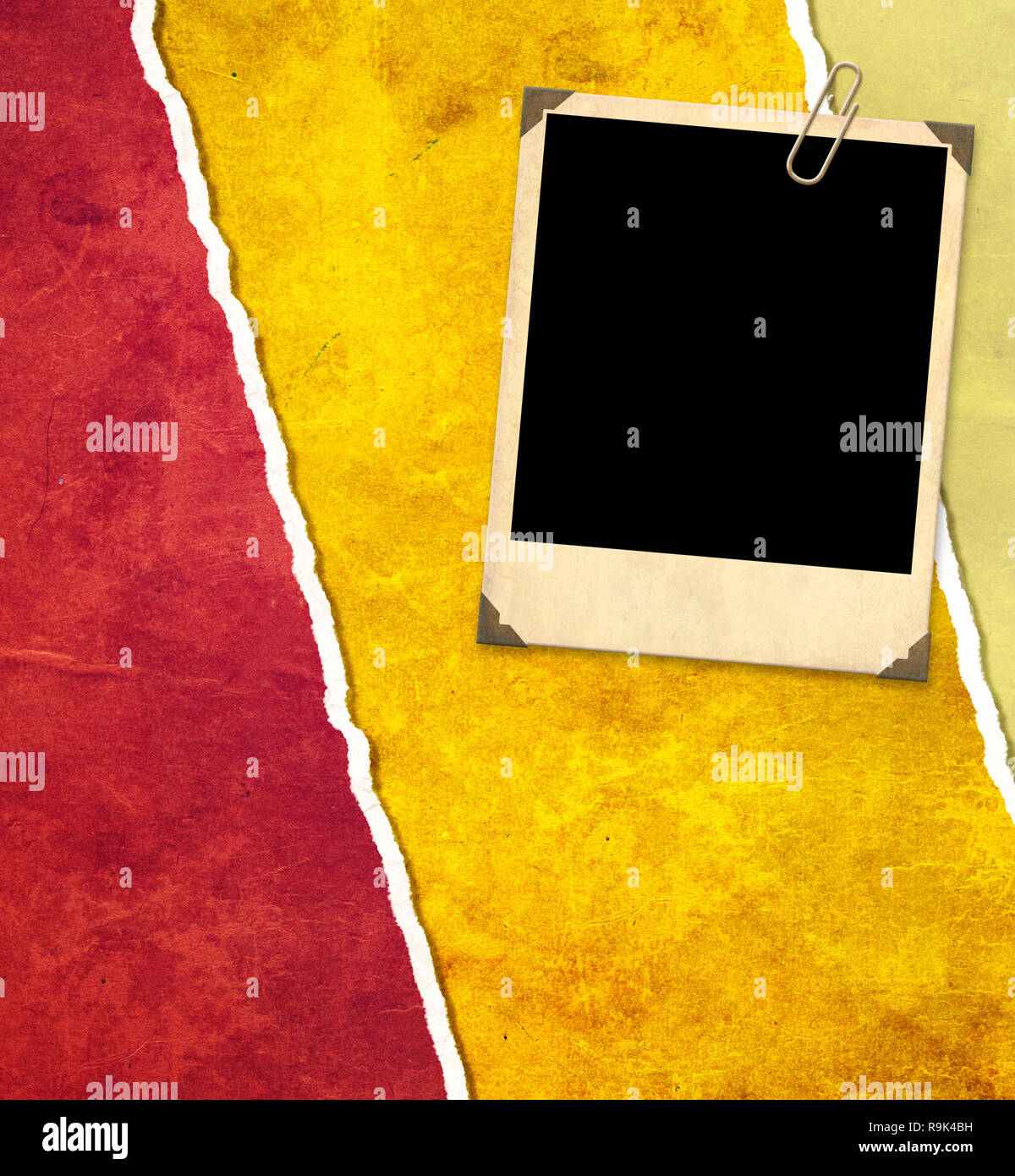 Single old photo over paper Stock Photo - Alamy