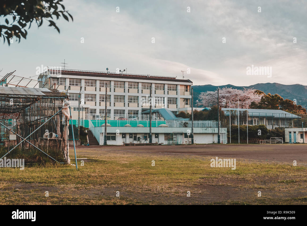Japanese High School Building Anime