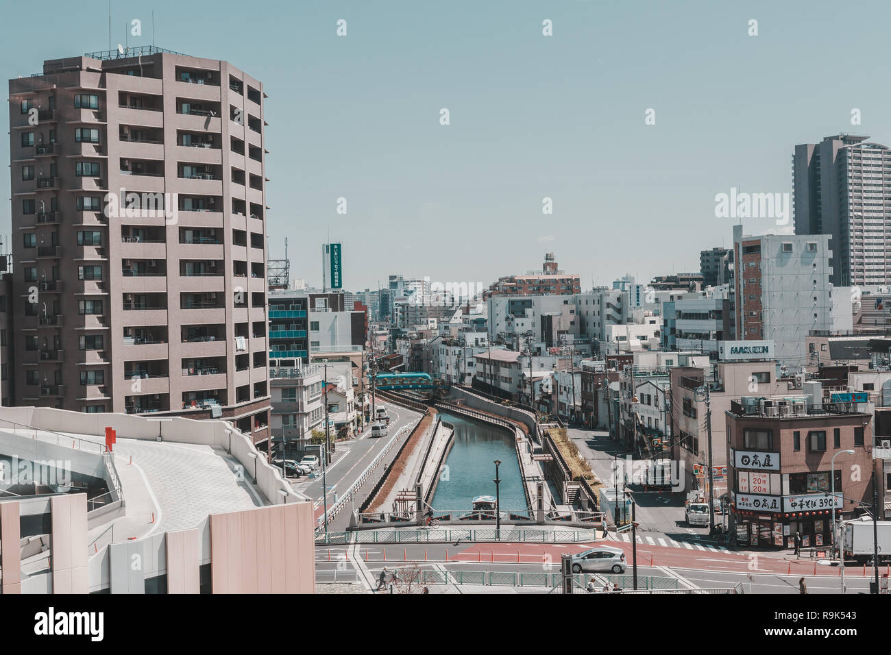 Cityscape from Tokyo Solamachi close to Tokyo Skytree Stock Photo - Alamy