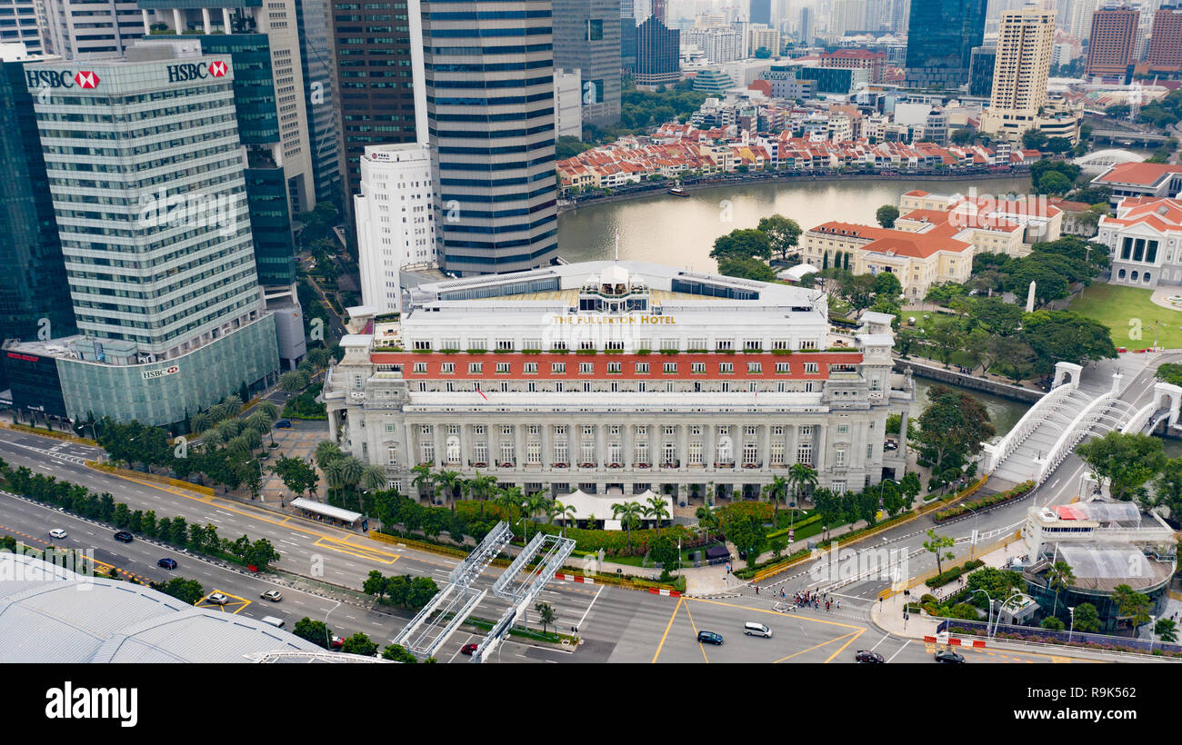Fullerton Hotel, Singapore Stock Photo - Alamy