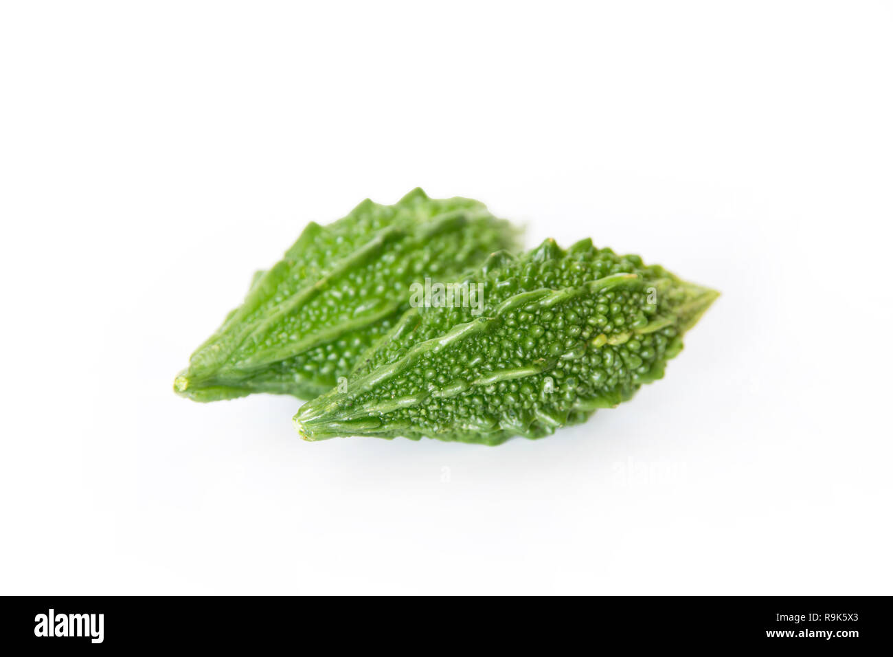 Bitter gourd isolated on white background with clipping path Stock ...
