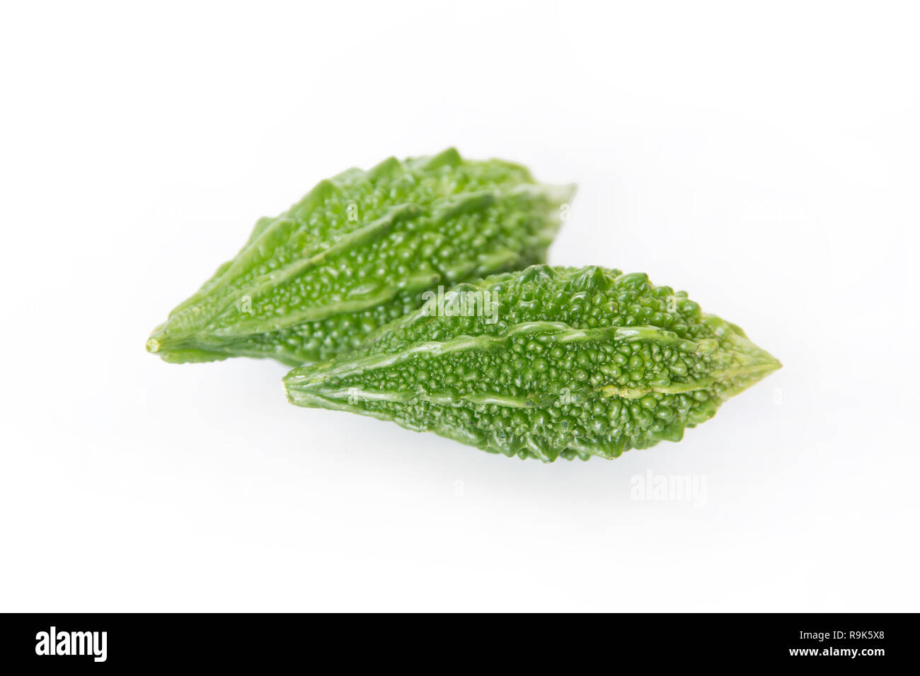 Bitter gourd isolated on white background with clipping path Stock ...