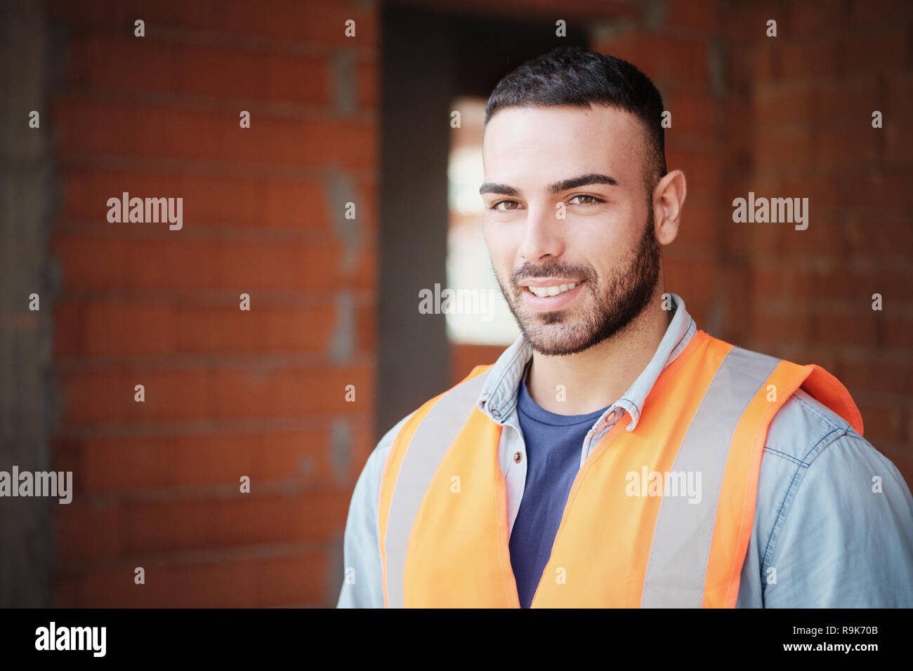 Manual worker industrial building industrial equipment working looking ...