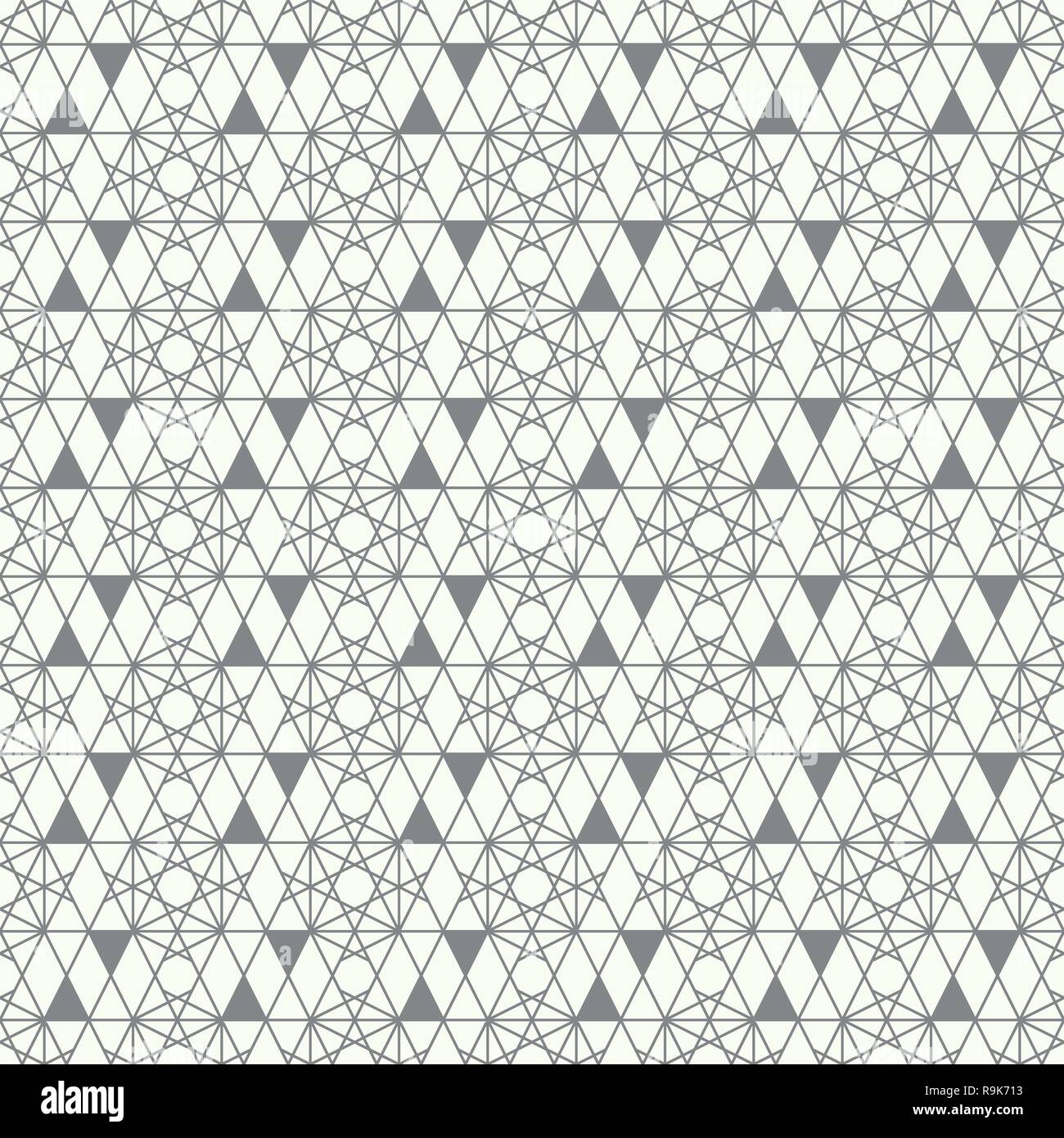 Seamless pattern. Stylish geometric texture. Modern linear ornament. Regularly repeating thin ...