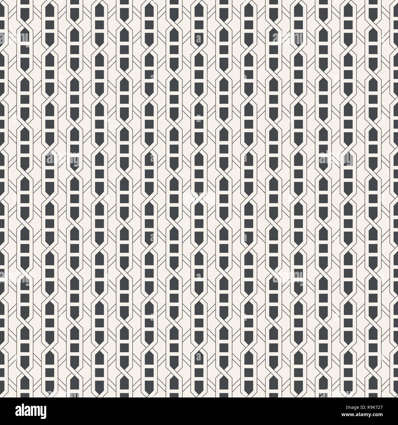 Seamless pattern. Stylish geometric texture. Modern linear ornament. Regularly repeating thin ...