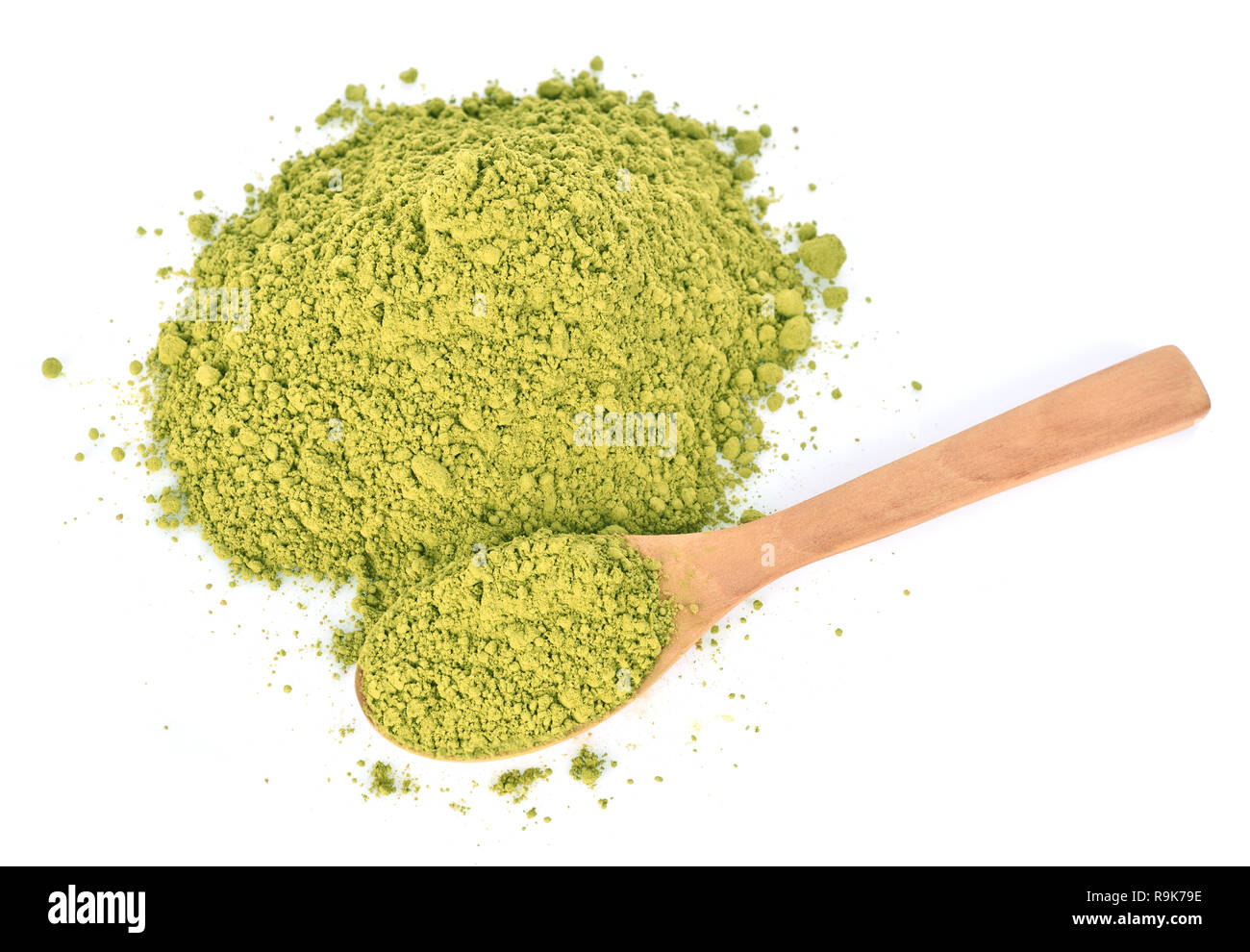 Tea Powder isolated on white background Stock Photo - Alamy