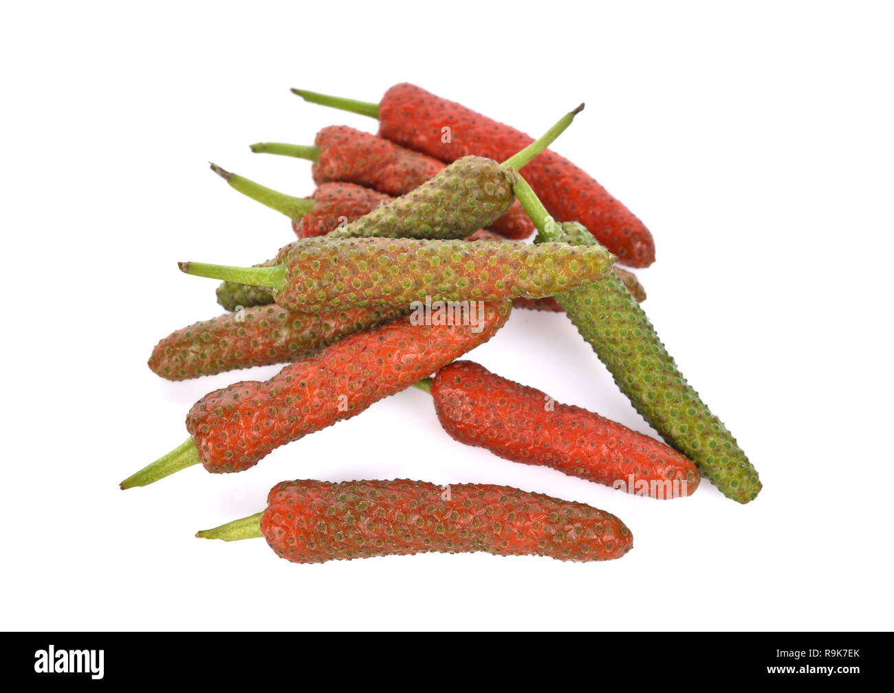 Long Pepper isolated on white background Stock Photo - Alamy
