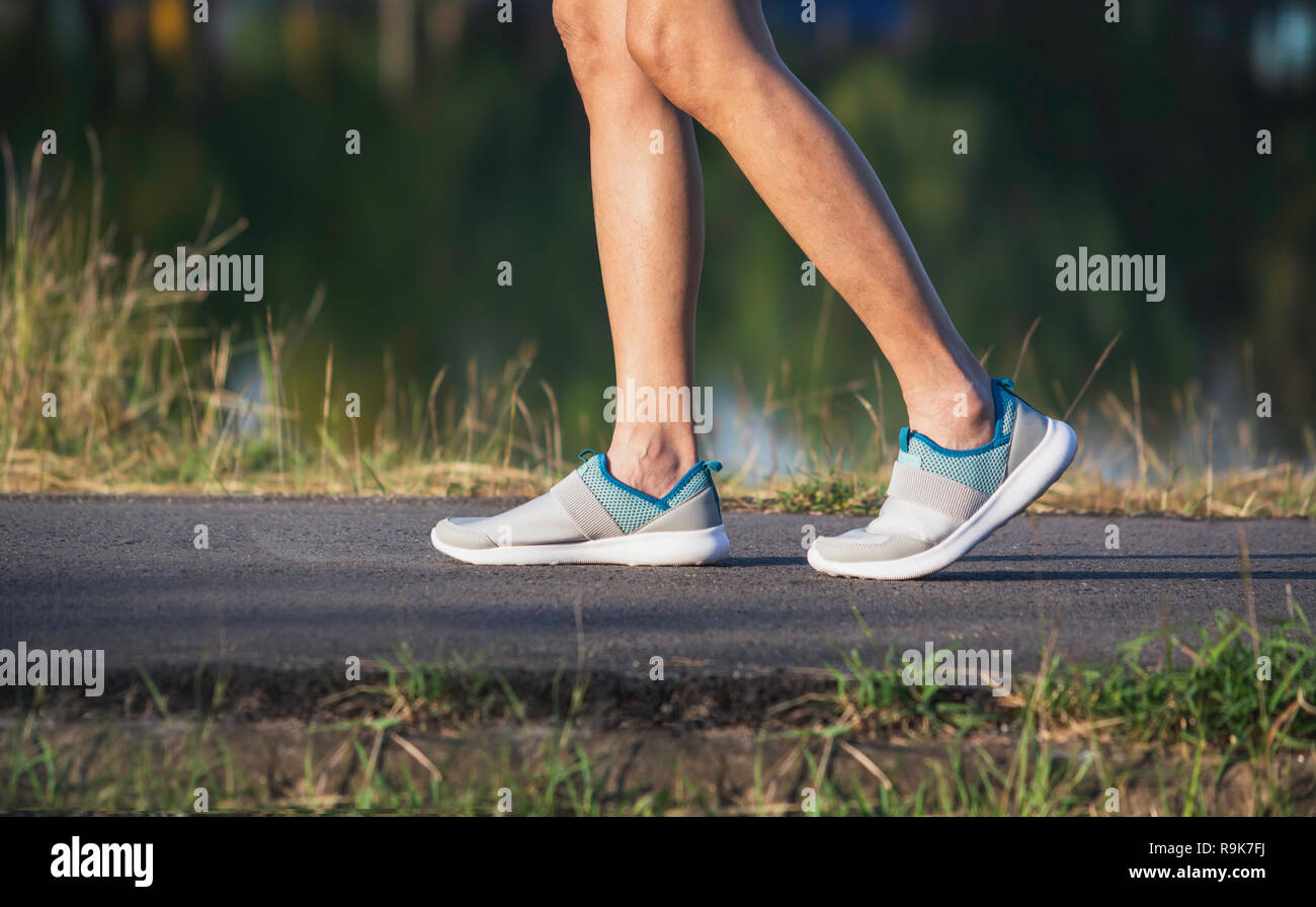 Woman speed walking exercise hi-res stock photography and images - Alamy