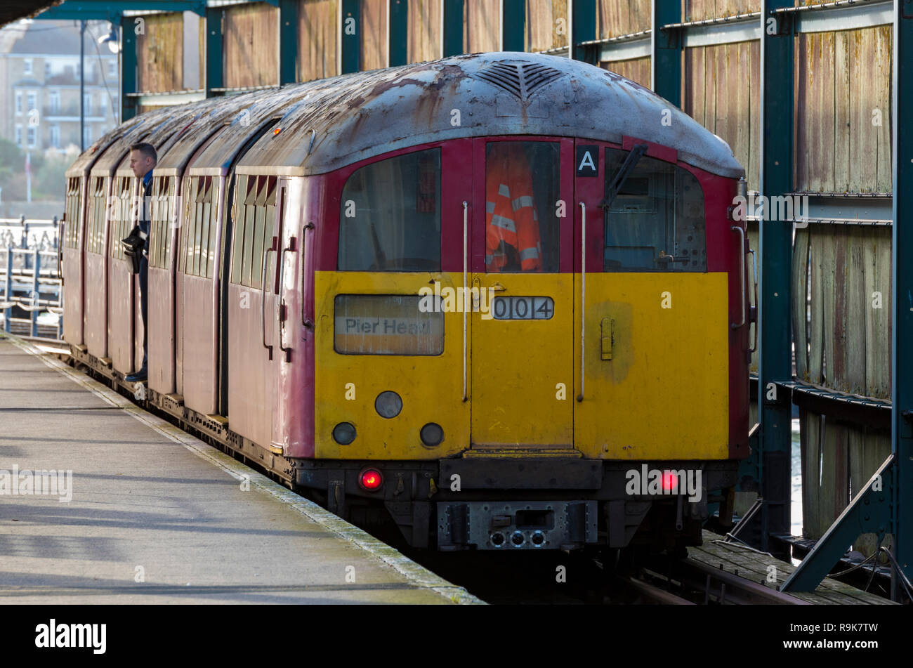 an isle of wight railway island line bakerloo line underground train ...