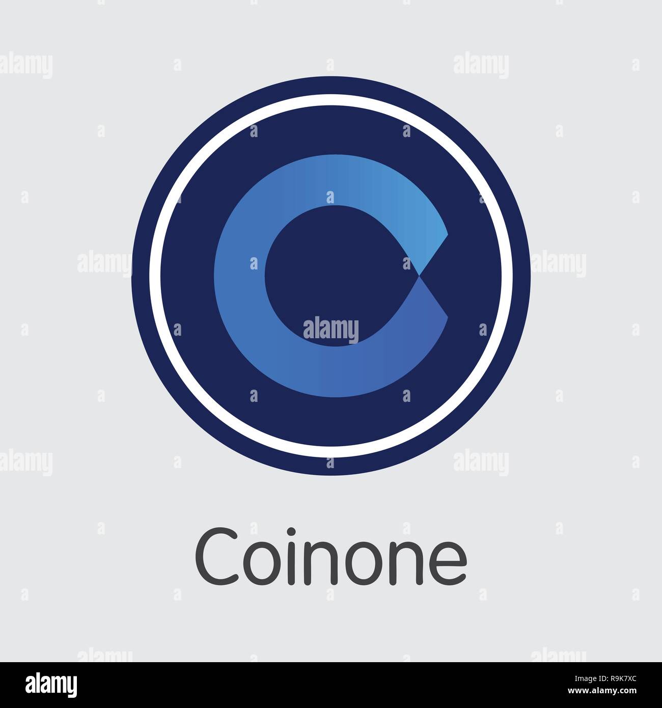 Exchange - Coinone. The Crypto Coins or Cryptocurrency Logo Stock ...
