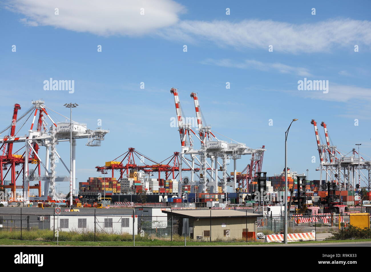 Port of Melbourne in Melbourne Australia Stock Photo - Alamy