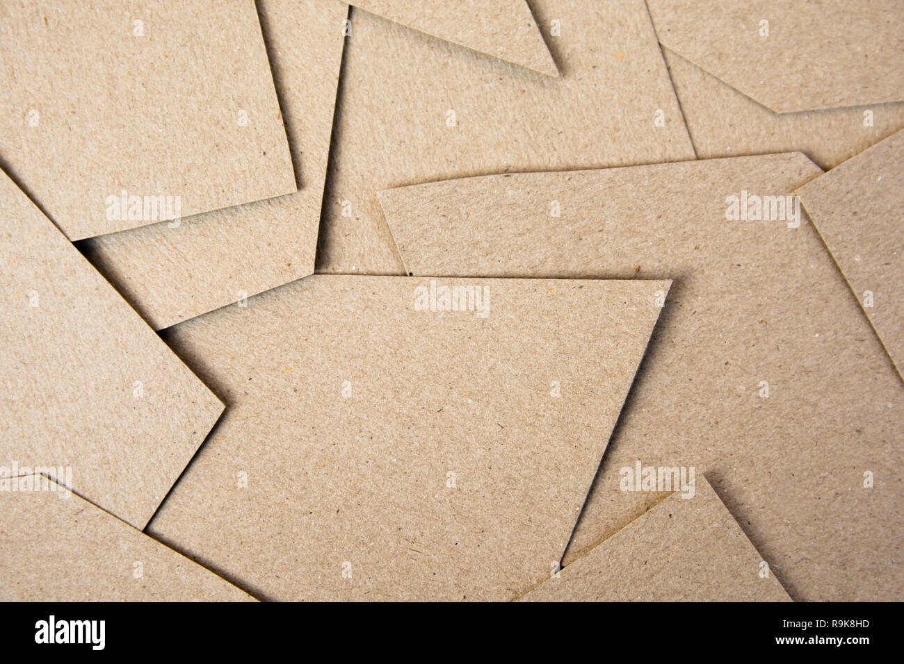 Brown paper cut background. Material design background Stock Photo - Alamy