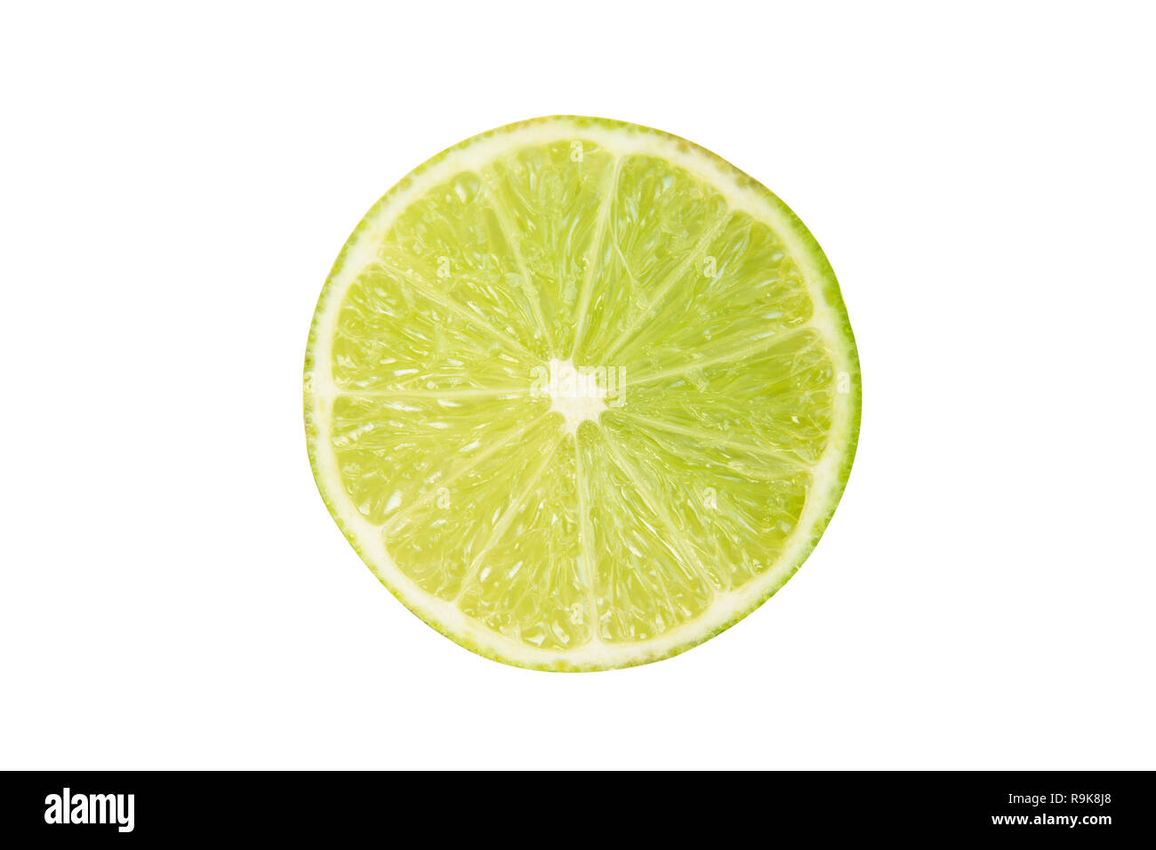 Lime slice isolated on white background with clipping path Stock Photo ...