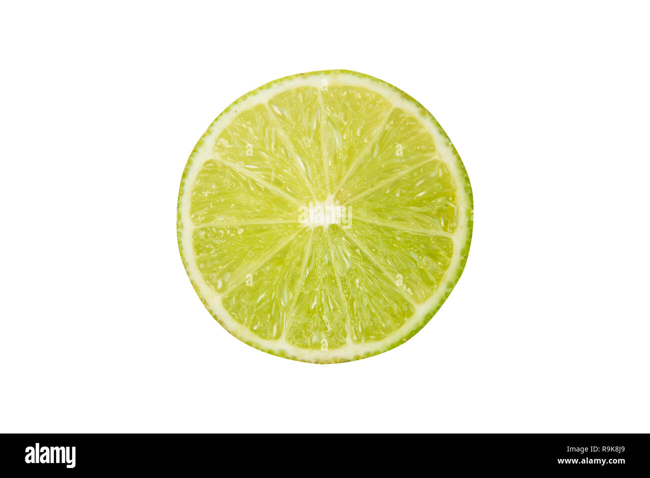 Lime slice isolated on white background with clipping path Stock Photo ...