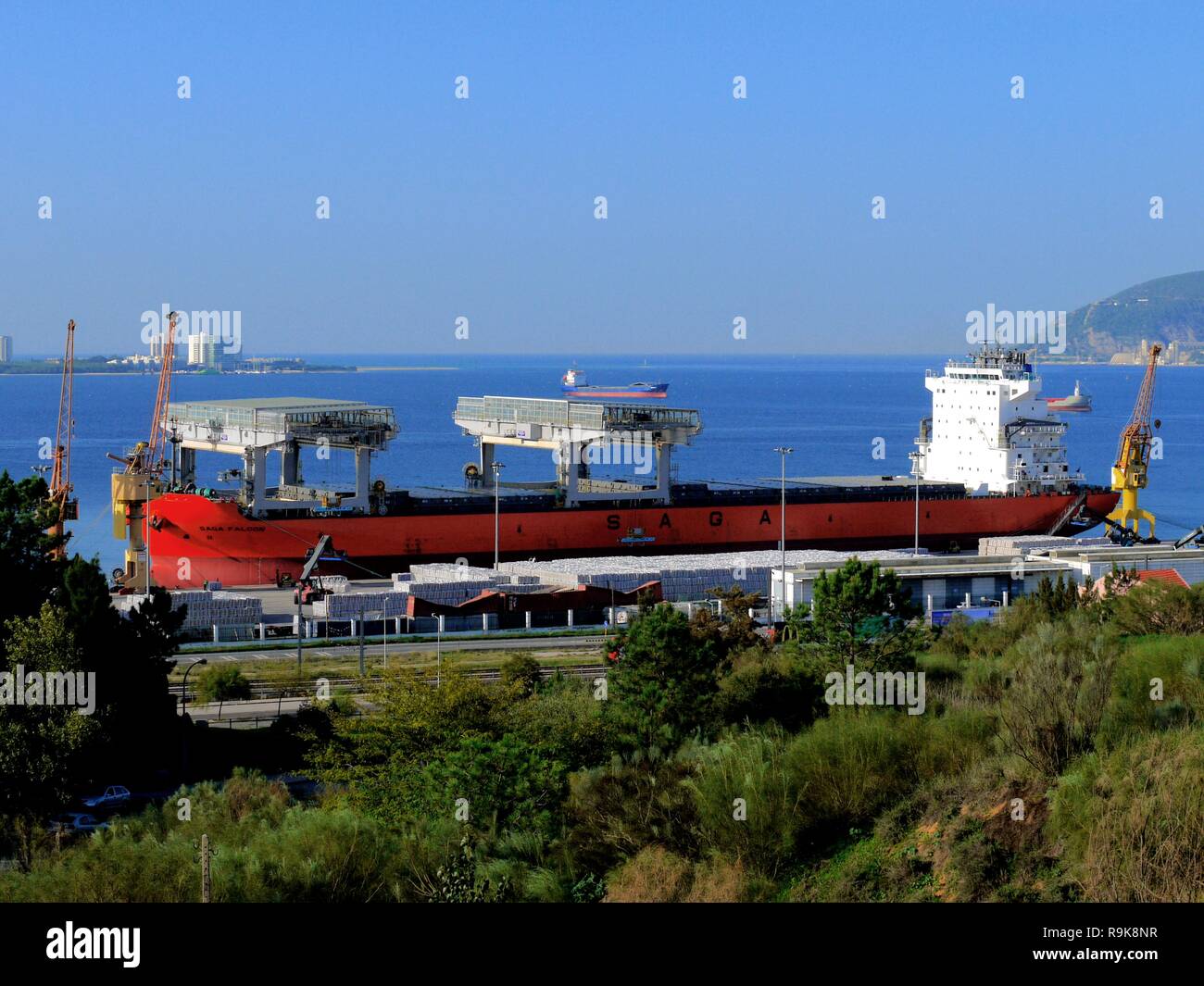Cargo Ship Alongside Stock Photo - Alamy