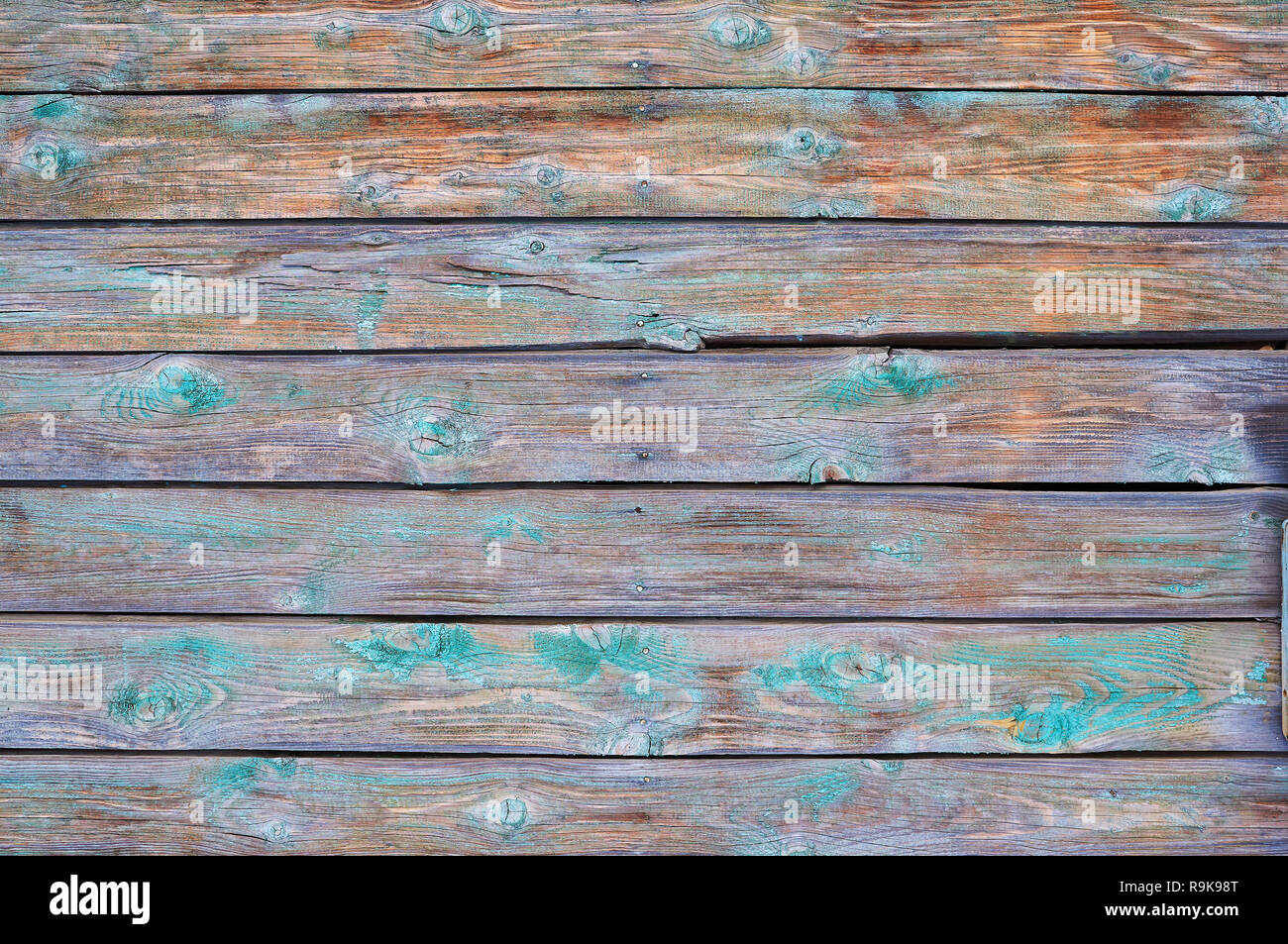 Old wooden painted green paint shield with cracks and scratches Stock ...