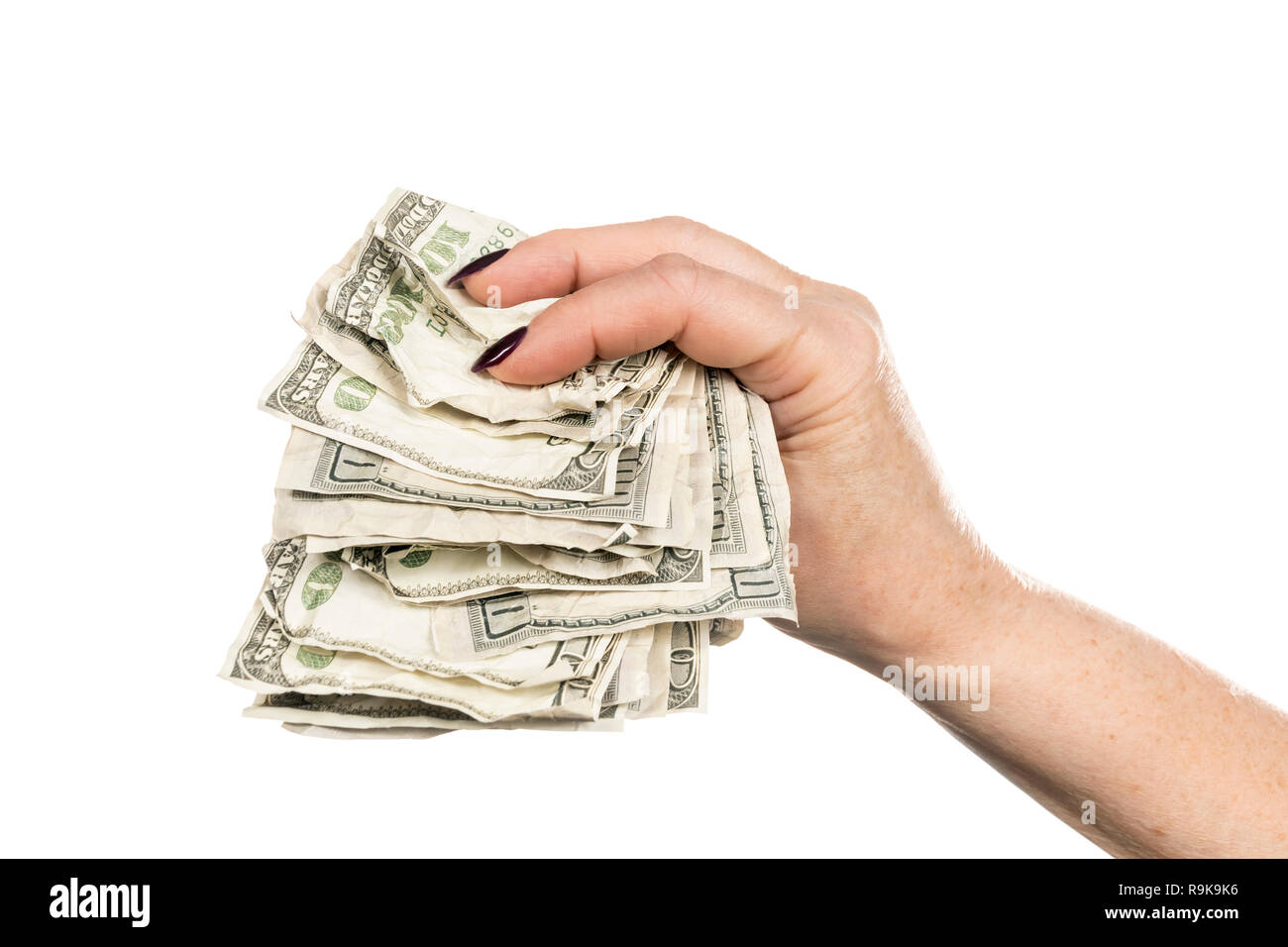 Crumpled money note hi-res stock photography and images - Alamy