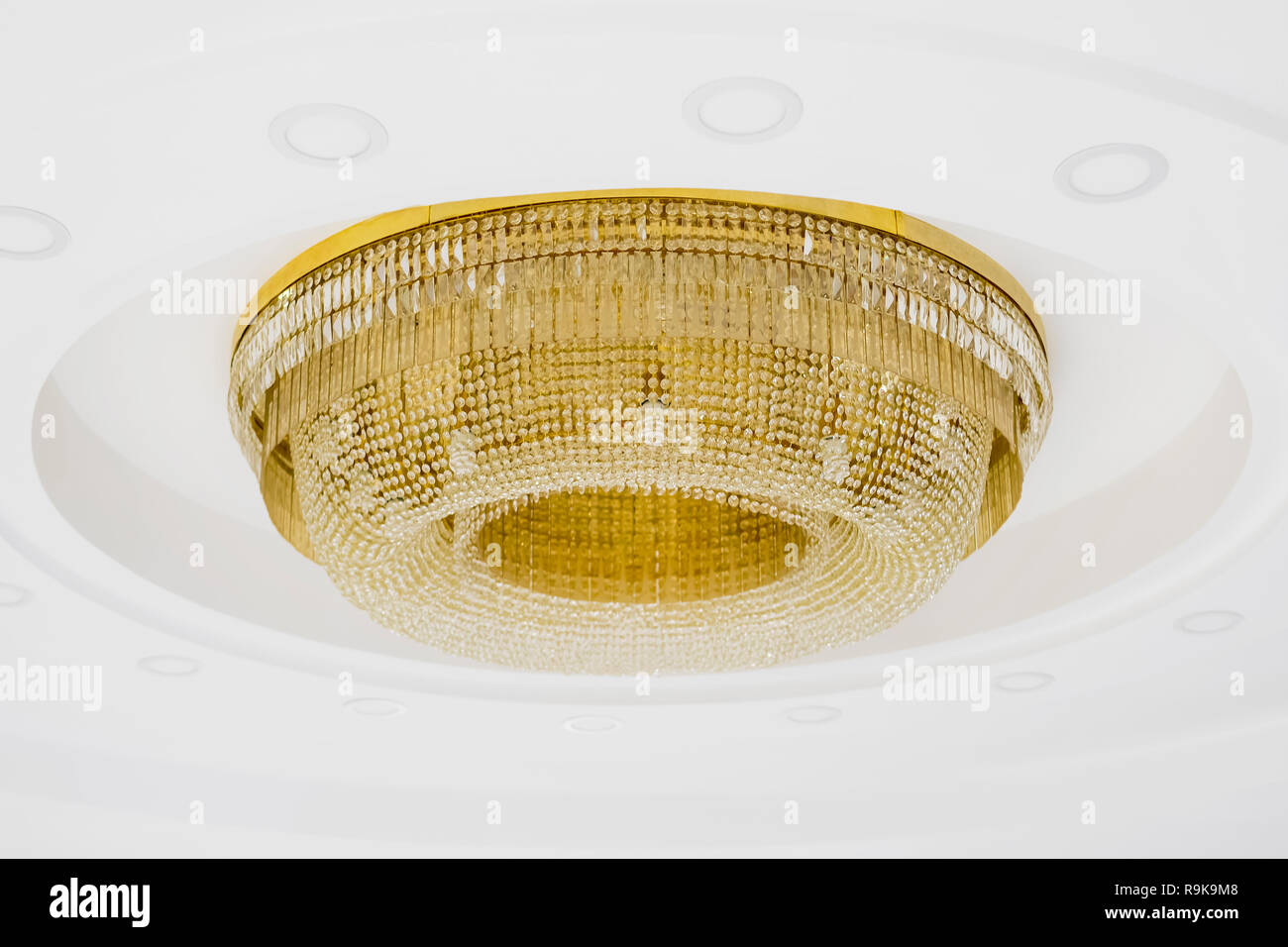 beautiful chandelier on the ceiling Stock Photo - Alamy
