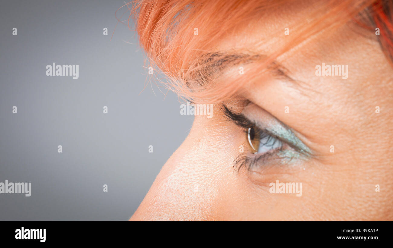 beautiful detail close-up shot of human eyes Stock Photo - Alamy