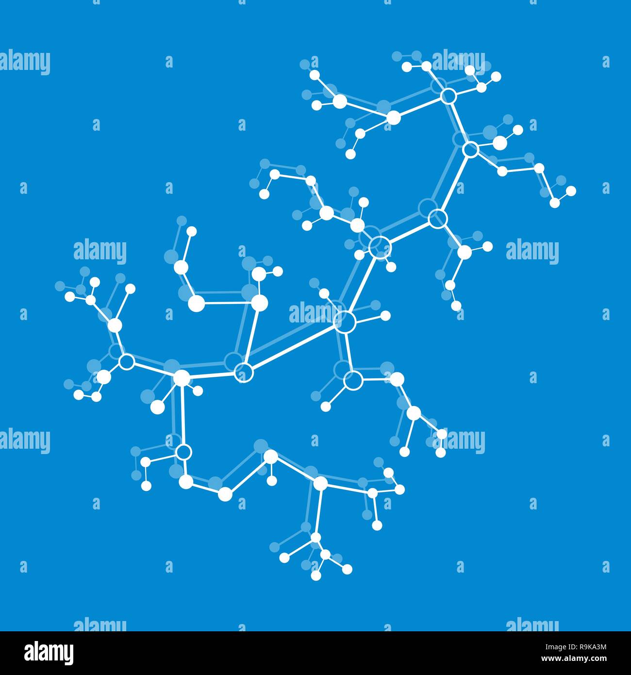 Structure of molecule and communication. Scientific concept. Medical ...